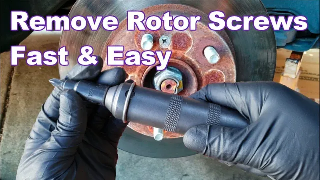 How To Remove Rotor Screws Without Impact Driver: Easy DIY Tips | Tools ...