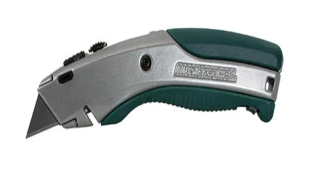 How To Replace Blade On Masterforce Utility Knife In 5 Easy Steps ...